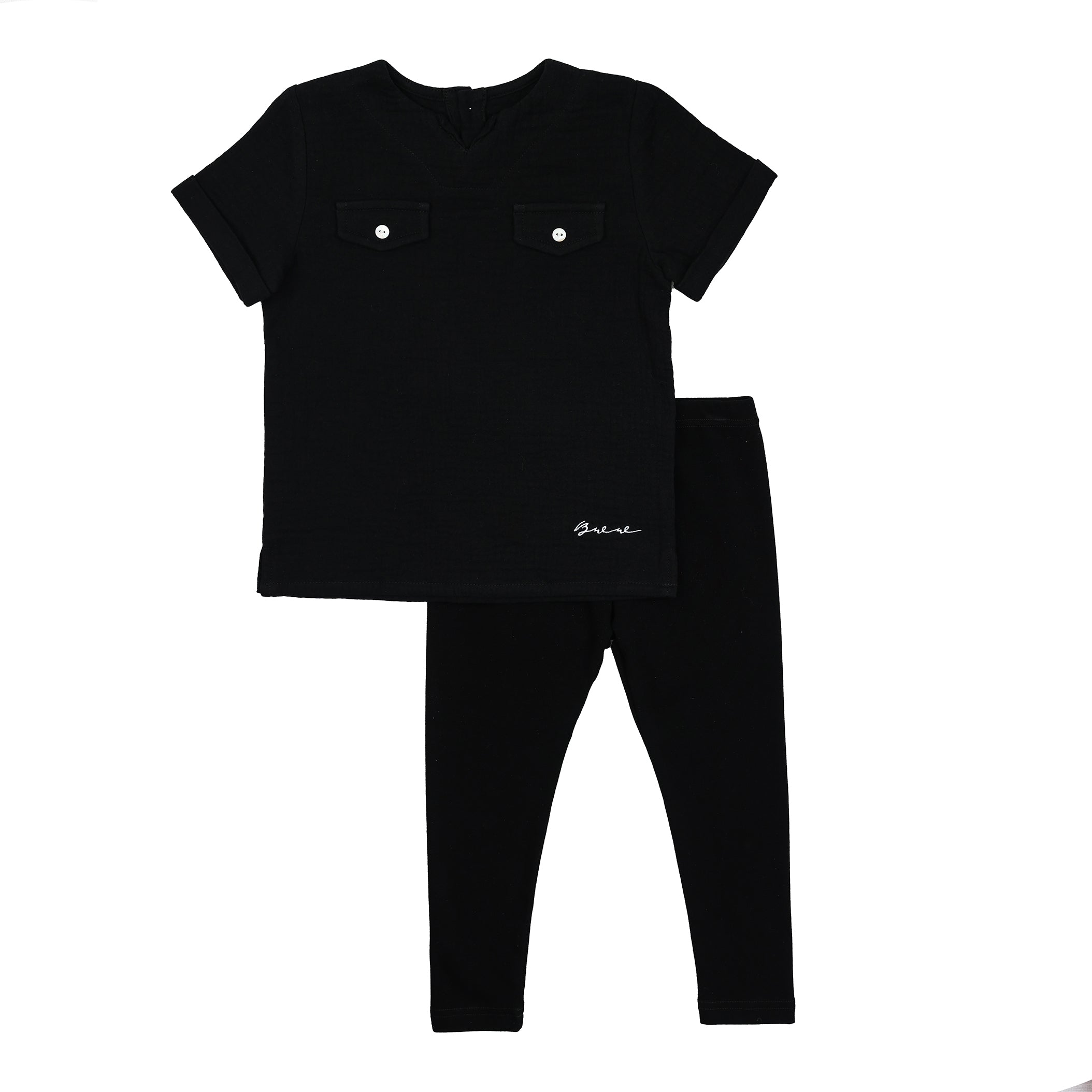 Boys Gauzed Pocket Flap Two-Piece – Bonjour Weekend Wear